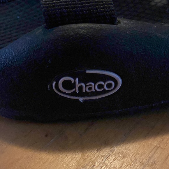Chaco | Shoes | Chacos Black White With Toe Strap | Poshmark